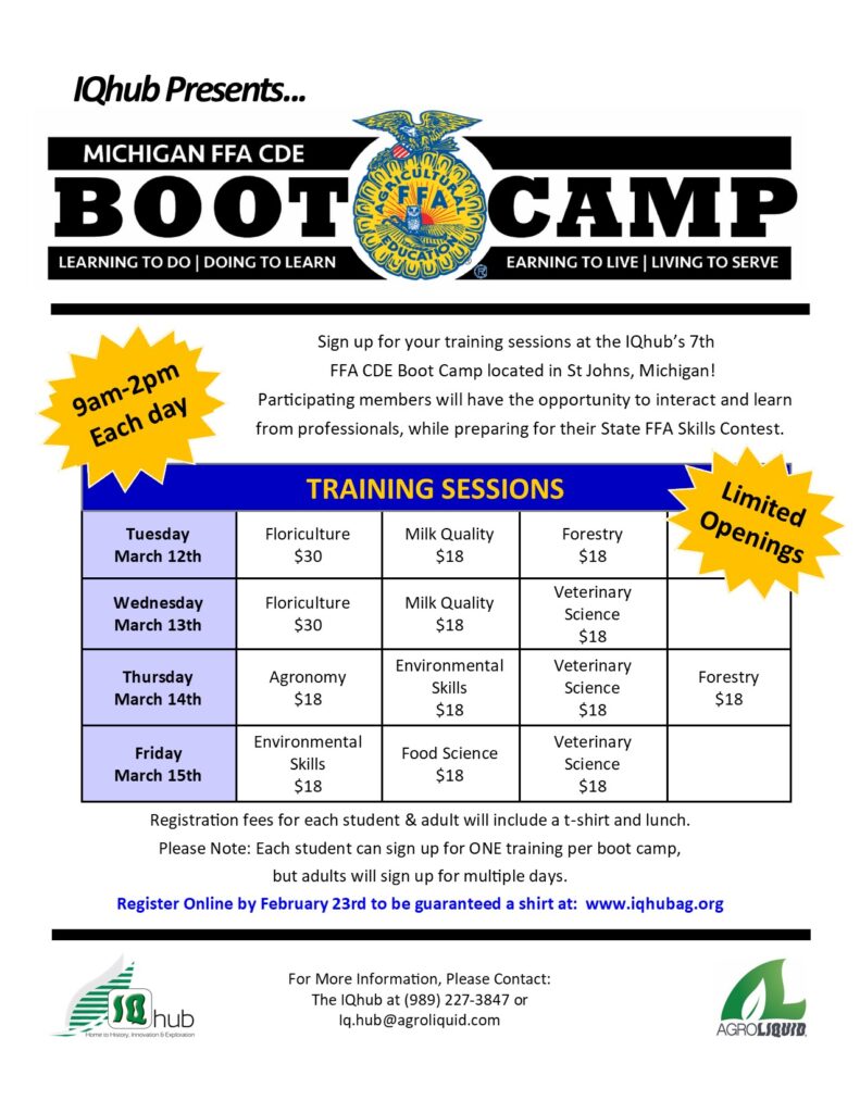 FFA CDE Boot Camp - IQhub